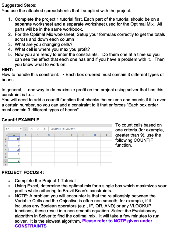 Solved DETERMINE THE OPTIMAL MIXBrazil Beans, a wholesale | Chegg.com