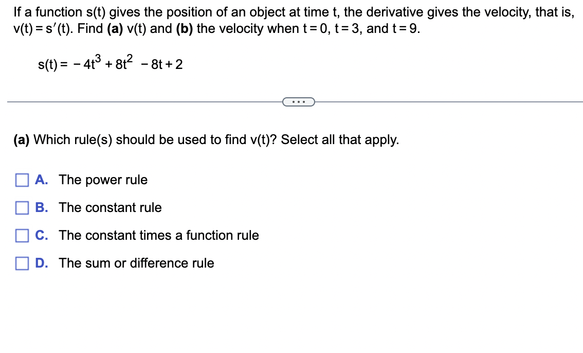 Solved If a function s(t) gives the position of an object at | Chegg.com