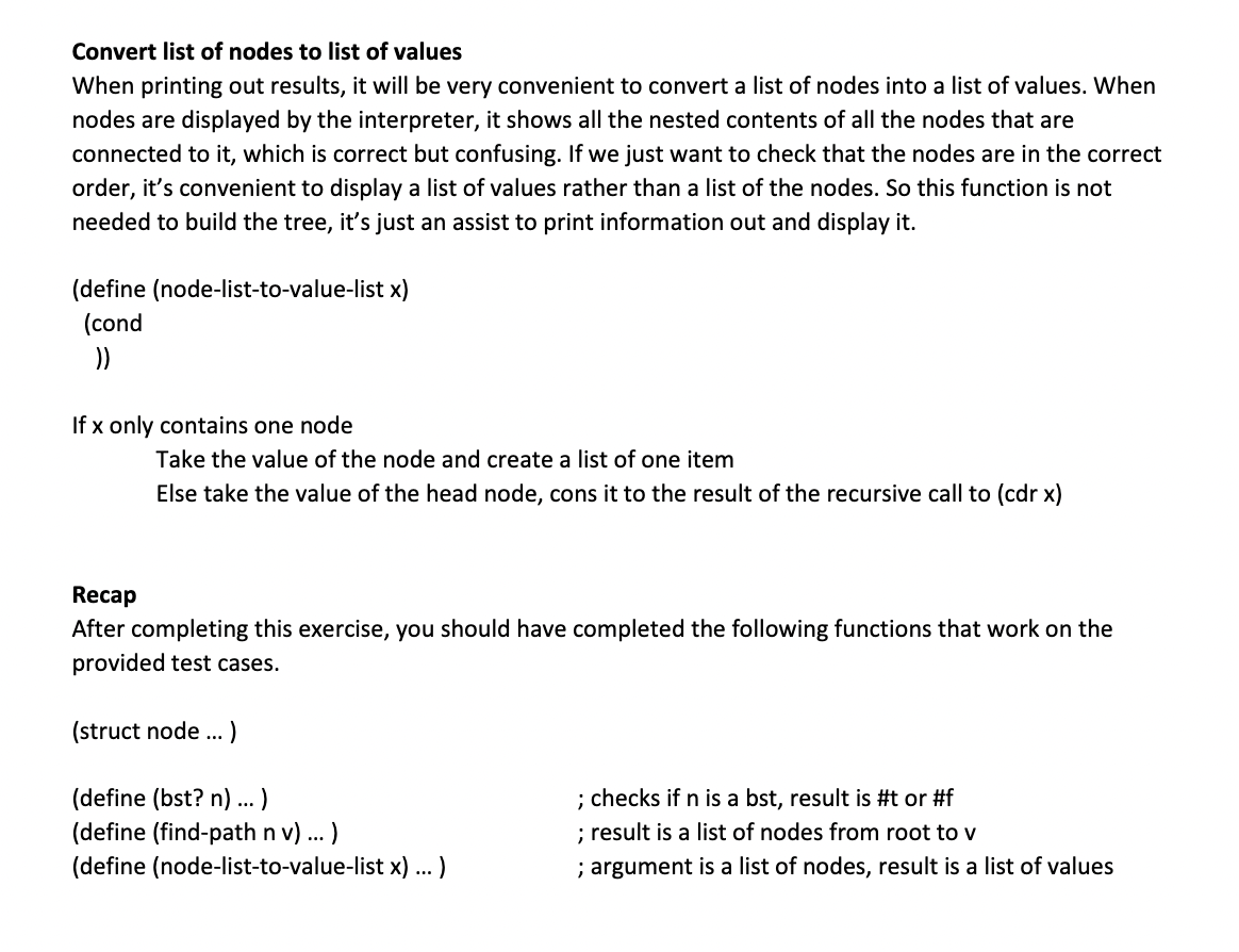 BST exercise #1 In this exercise, we will take some | Chegg.com BST exercise #1 In this exercise, we will take some | Chegg.com