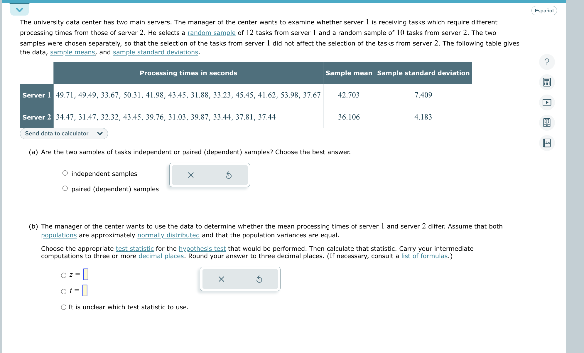 Solved The university data center has two main servers. The | Chegg.com