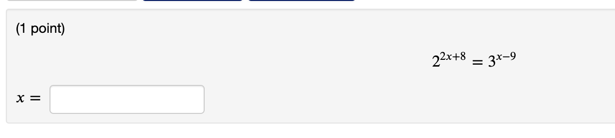 Solved (1 point) Using the properties of logarithms, decide | Chegg.com
