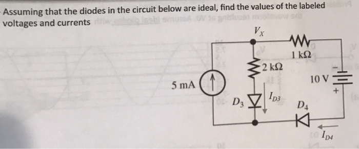Solved Assuming that the diodes in the circuit below are | Chegg.com