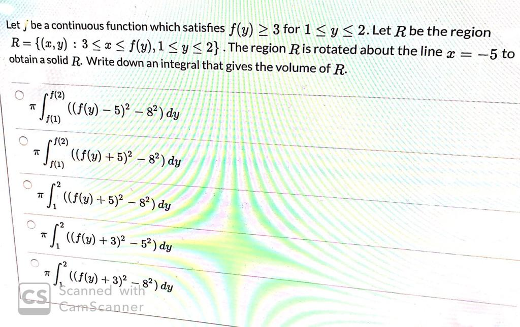 Solved Let ; be a continuous function which satisfies f(y) > | Chegg.com