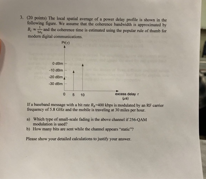 Solved 3. (20 points) The local spatial average of a power | Chegg.com