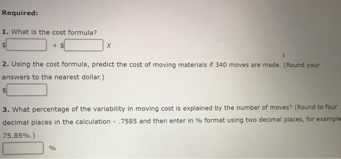 Solved Method of Least Squares, Evaluation of Cost Equation | Chegg.com