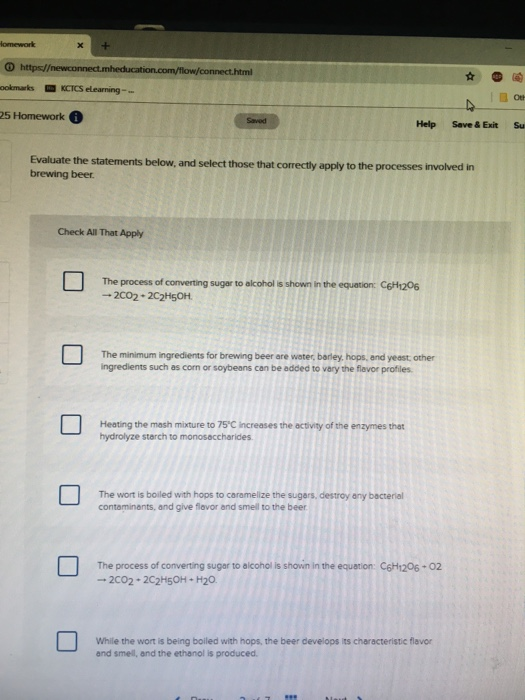 Solved D https//newconnect.mheducat ookmarks m KCTCS | Chegg.com
