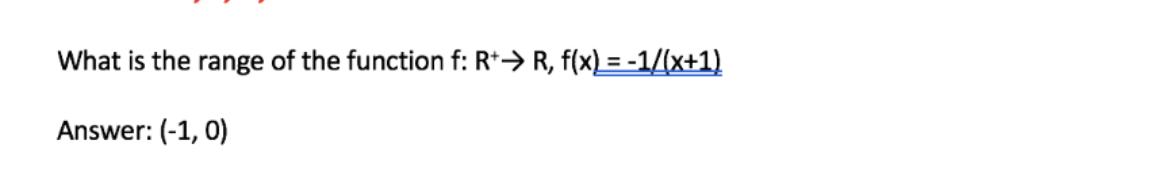 Solved how do find the range in here? is the answer correct? | Chegg.com