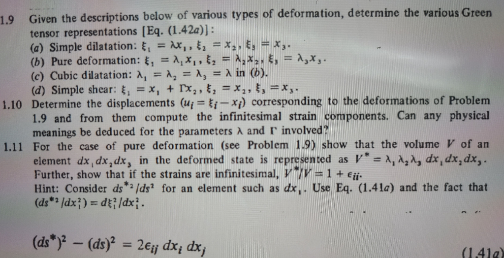 1.9 Given the descriptions below of various types of | Chegg.com