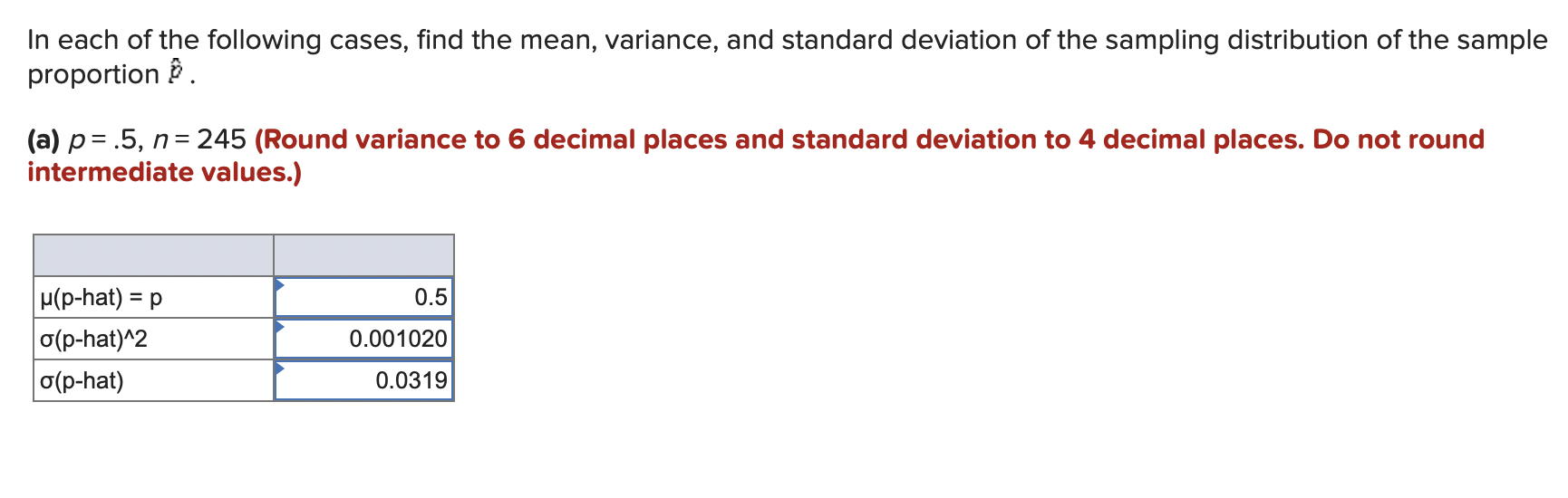 Solved In each of the following cases, find the mean, | Chegg.com