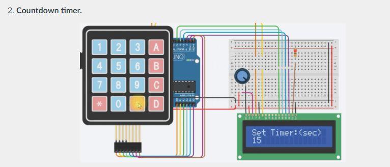 Solved Write an Arduino program for the following | Chegg.com