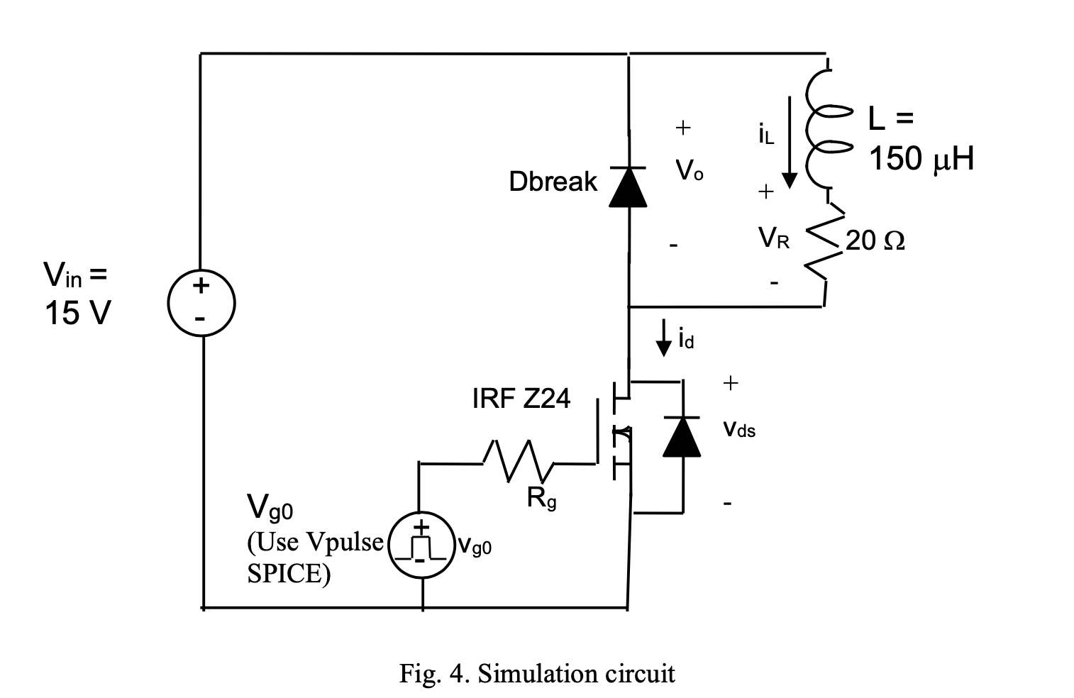 Solved Fig. 4. Simulation circuitUse the simulation of the | Chegg.com