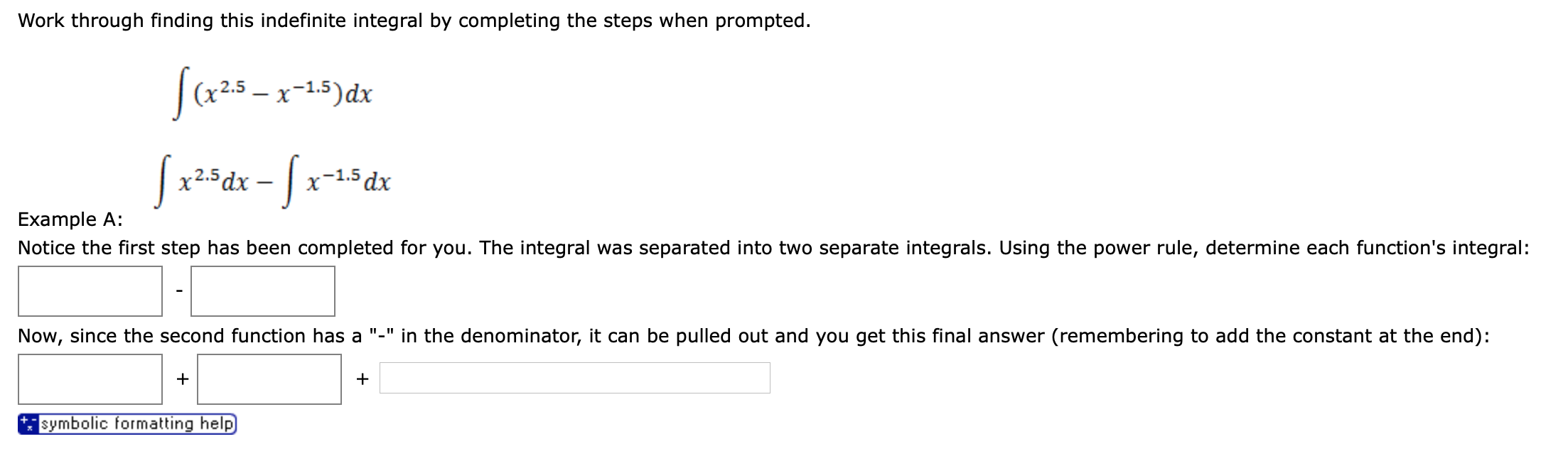Solved Work through finding this indefinite integral by | Chegg.com