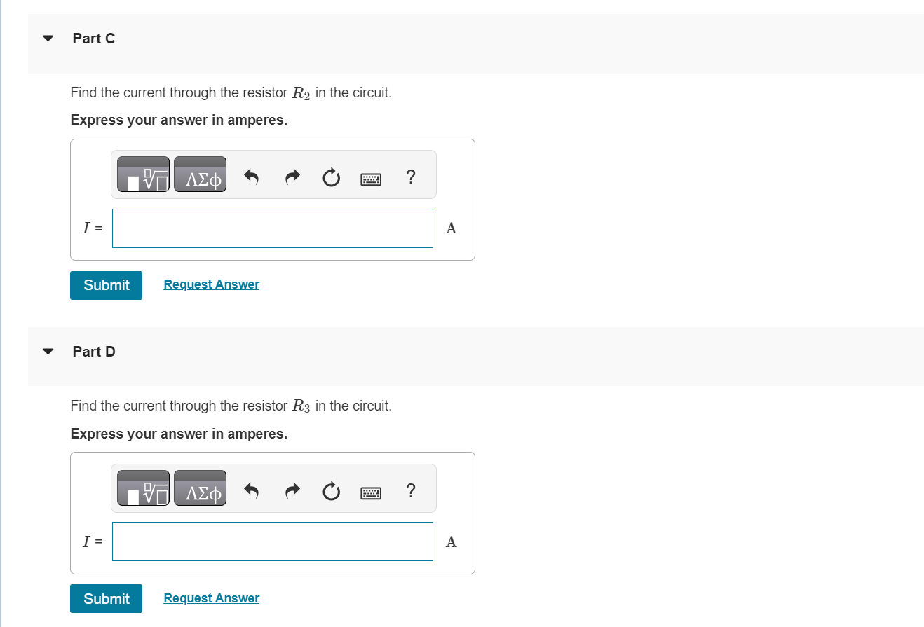 Solved Find the current through the battery in the circuit | Chegg.com