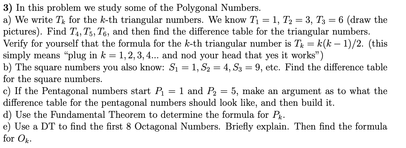 Solved 3) In this problem we study some of the Polygonal | Chegg.com
