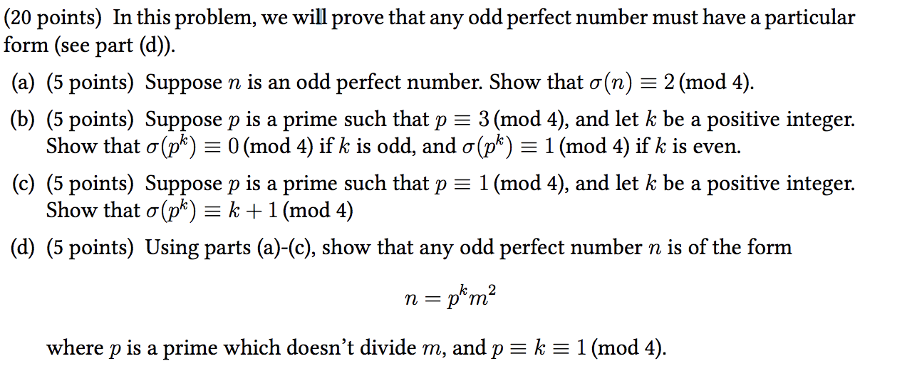 Solved (20 points) In this problem, we will prove that any | Chegg.com