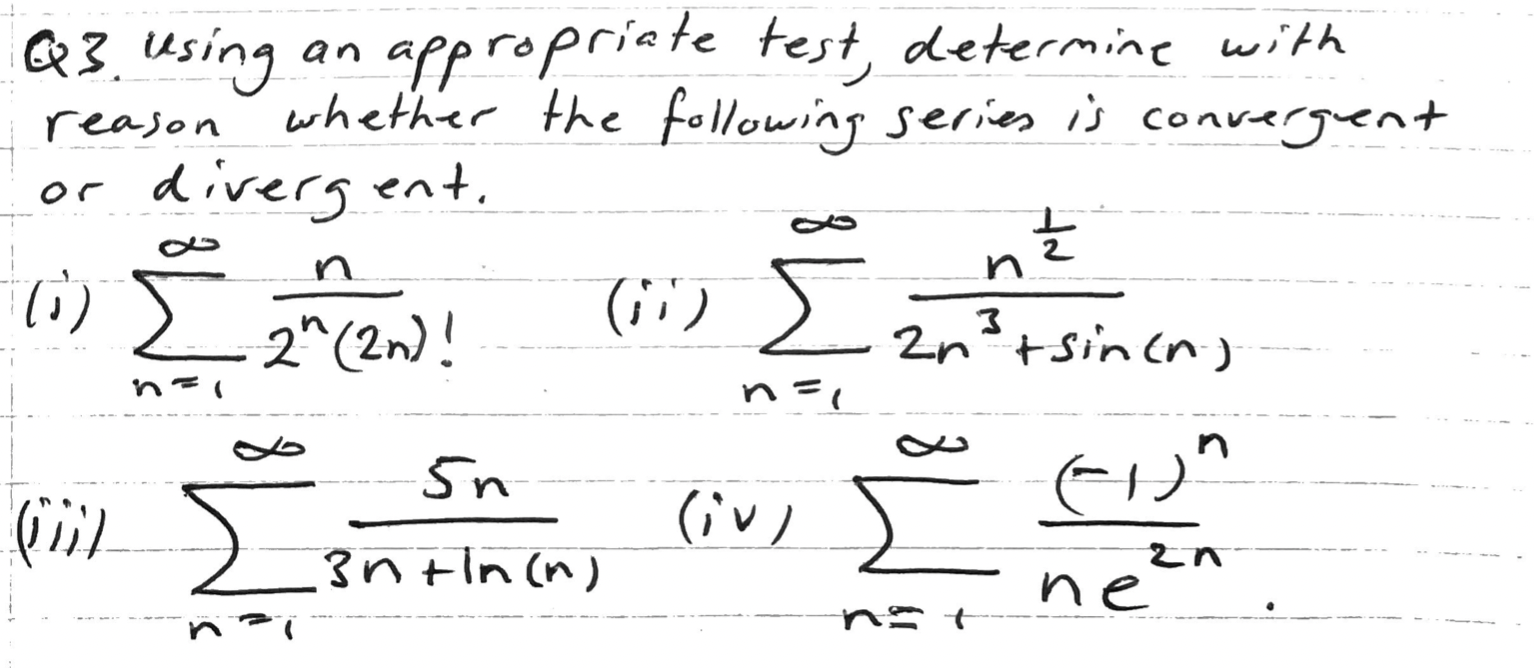 Solved Q3. using an appropriate test, determine with reason | Chegg.com