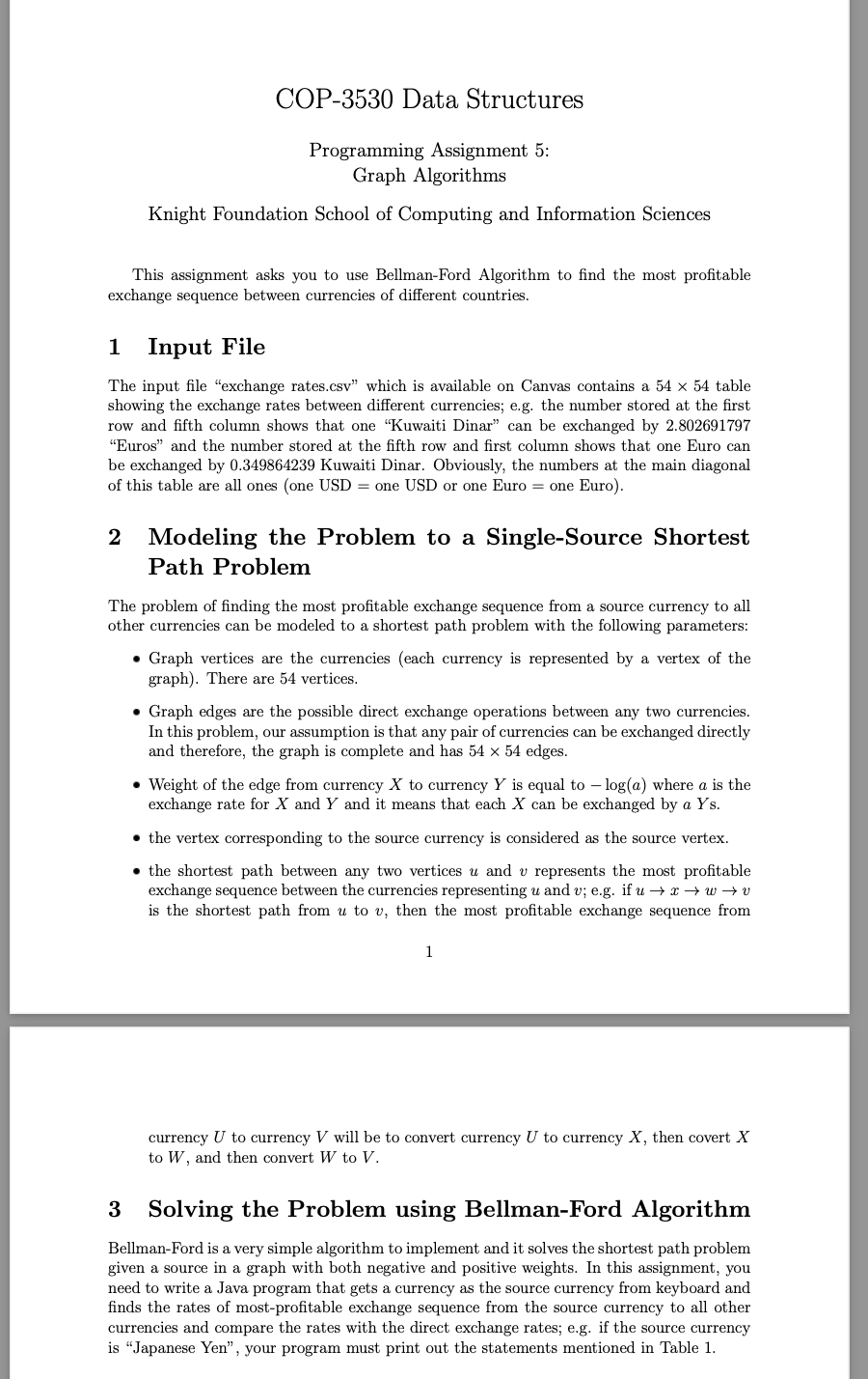 Solved Cop 3530 Data Structures Programming Assignment 5