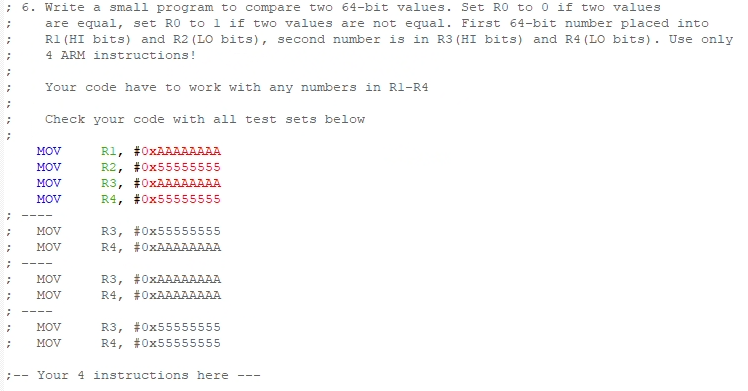 Solved In ARM assembly please. | Chegg.com