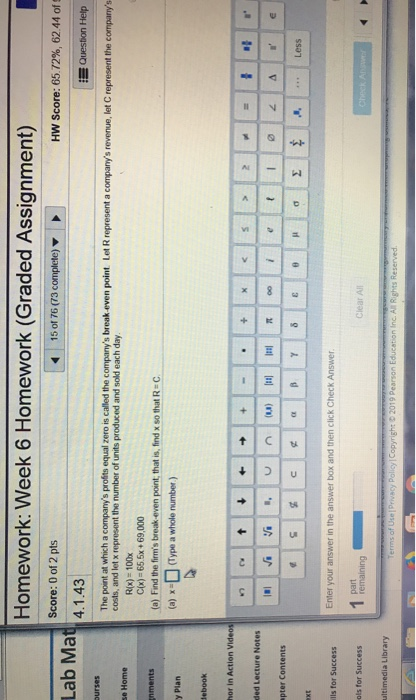 Solved Homework: Week 6 Homework (Graded Assignment) HW | Chegg.com