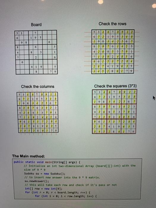 Solved Sudoku • Create a Constructor and Initialize an int | Chegg.com