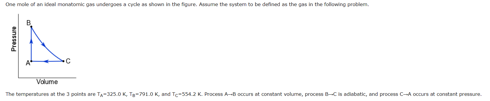 Solved 1-For process C→A, what is the heat, Q, absorbed by | Chegg.com