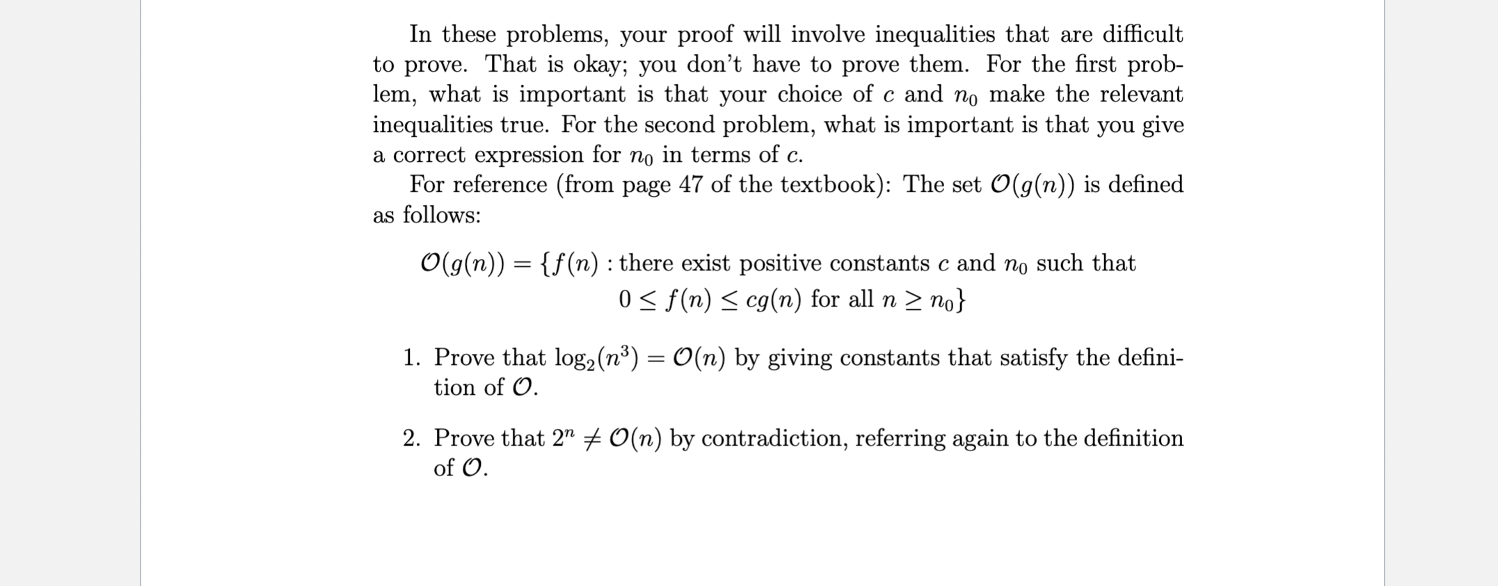 Solved In these problems, your proof will involve | Chegg.com