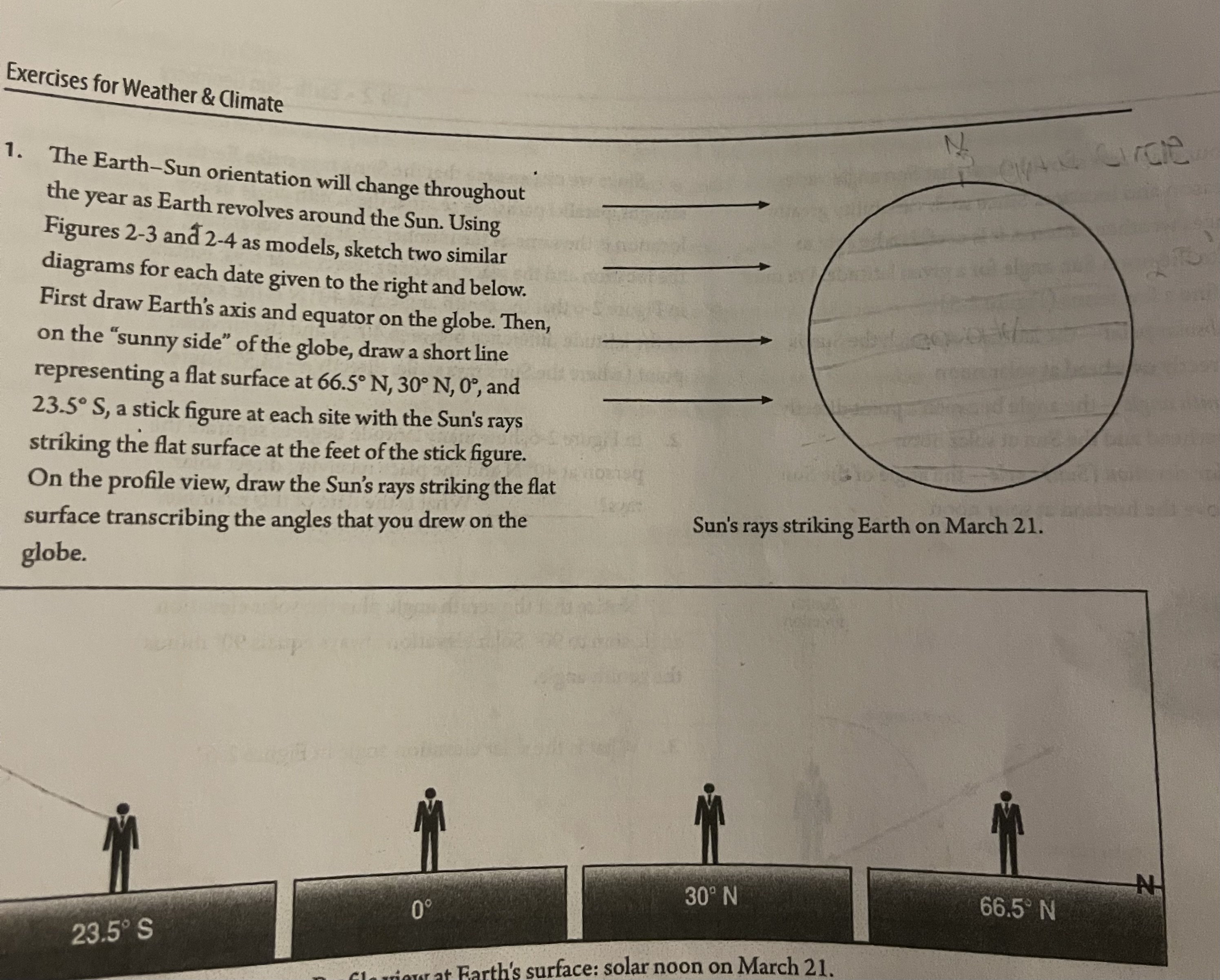 Solved This Is A Lab On Earth Sun Geometry And I Don T Chegg