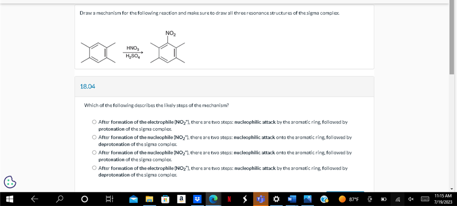 Solved Draw a mechanism for the following reaction and make | Chegg.com