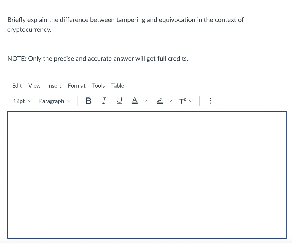 Solved Briefly explain the difference between tampering and | Chegg.com