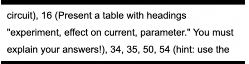 Solved Q16 For each of the following experiments, state what | Chegg.com