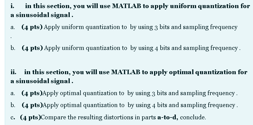 Solved i. in this section, you will use MATLAB to apply | Chegg.com