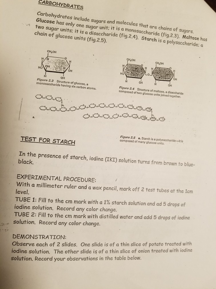 Solved Sample Tube 1: starch Color change Explanation Tube | Chegg.com