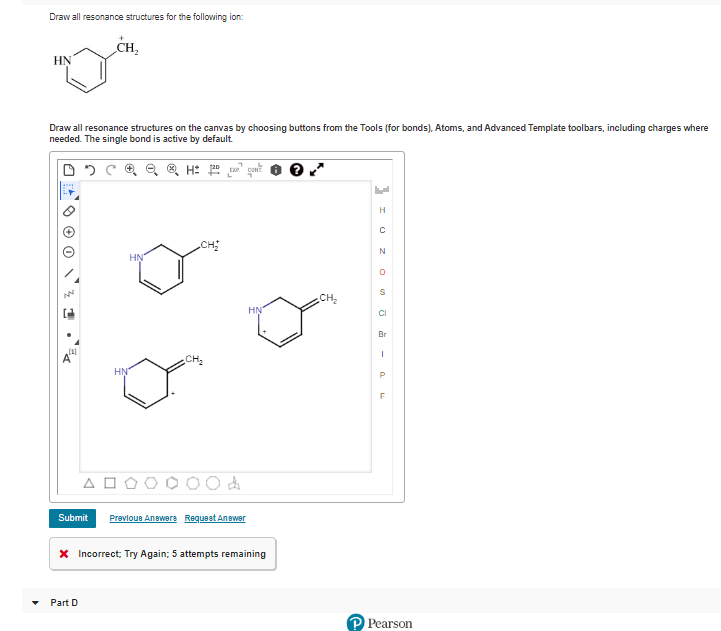 Solved Draw all resonance structures for the following ion: | Chegg.com