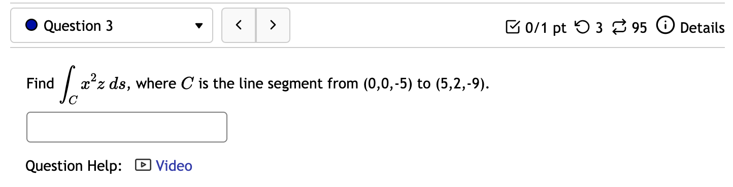 Solved Find ∫Cx2zds, where C is the line segment from | Chegg.com