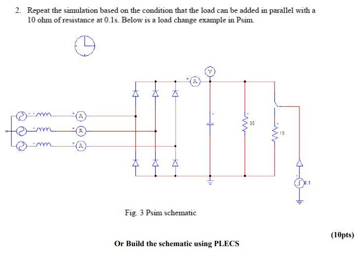 Solved The three-phase diode rectifier circuit of Fig. 1 is | Chegg.com