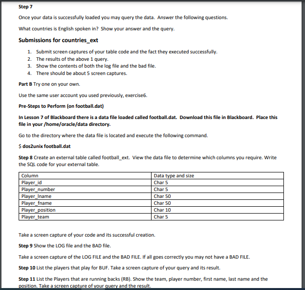 Solved Lab Exercise 10 External Tables External tables allow | Chegg.com