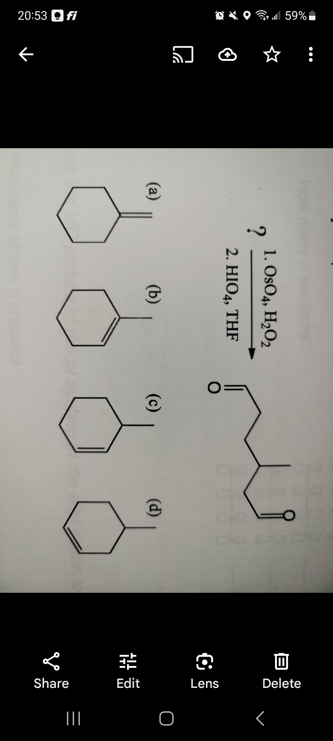 Solved Which compound below will produce the following | Chegg.com