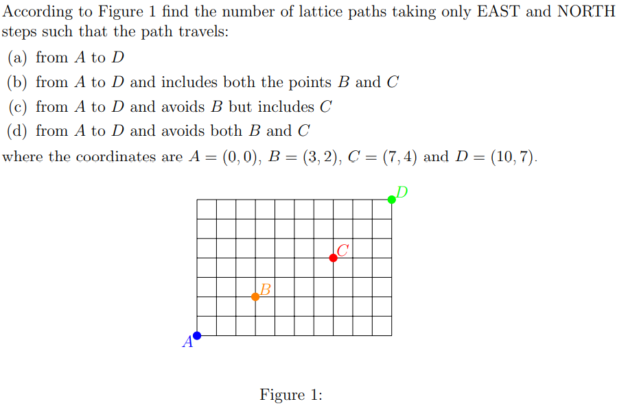 Solved According to Figure 1 find the number of lattice | Chegg.com