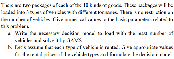 Solved There are two packages of each of the 10 kinds of | Chegg.com