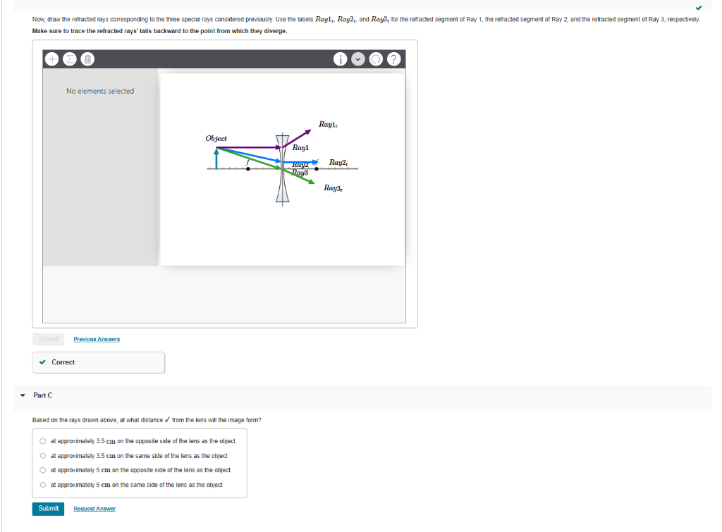 Solved TACTICS BOX 34.3 Ray tracing for a diverging lens 1. | Chegg.com