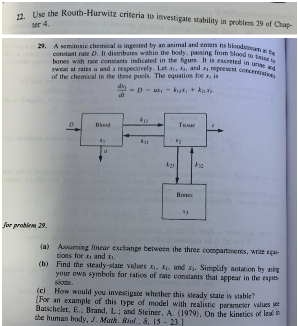 Solved 22. Use the Routh-Hurwitz criteria to investigate | Chegg.com
