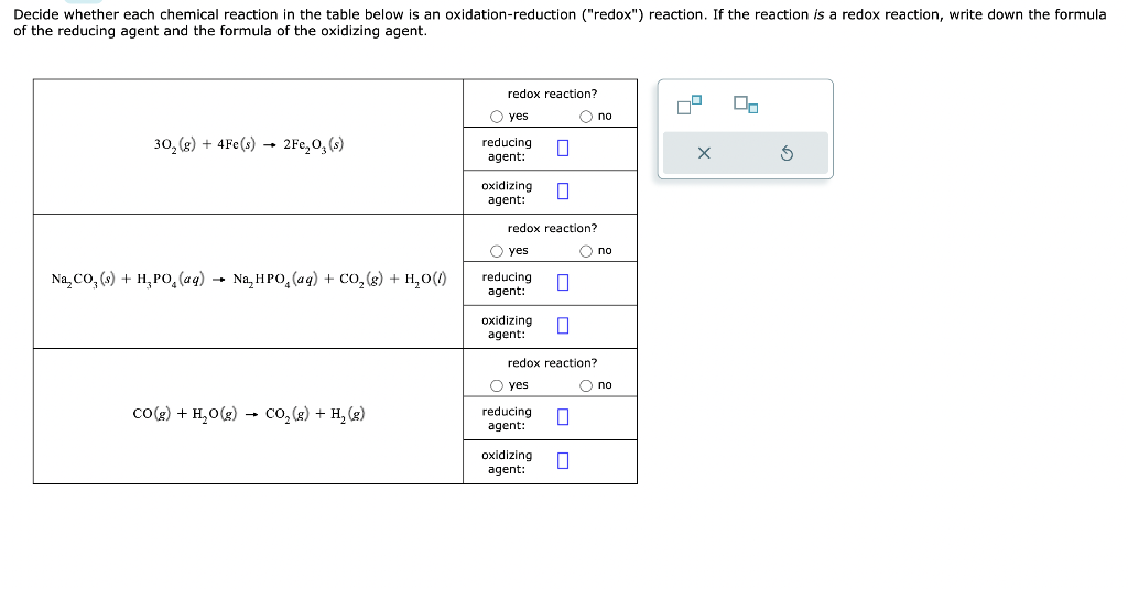 Solved of the reducing agent and the formula of the | Chegg.com