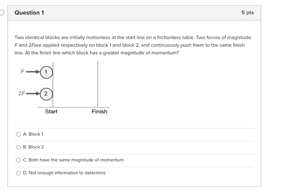 Solved Two identical blocks are initially motionless at the | Chegg.com