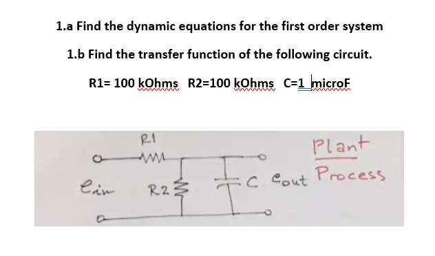 Solved Find the transfer function & dynamic equations for | Chegg.com