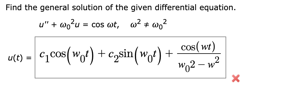 Solved Find the general solution of the given differential | Chegg.com