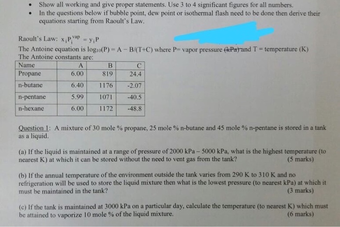 Solved Show all working and give proper statements. Use 3 to | Chegg.com