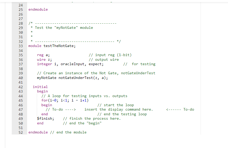 Interactive Verilog: insert a display command in the | Chegg.com