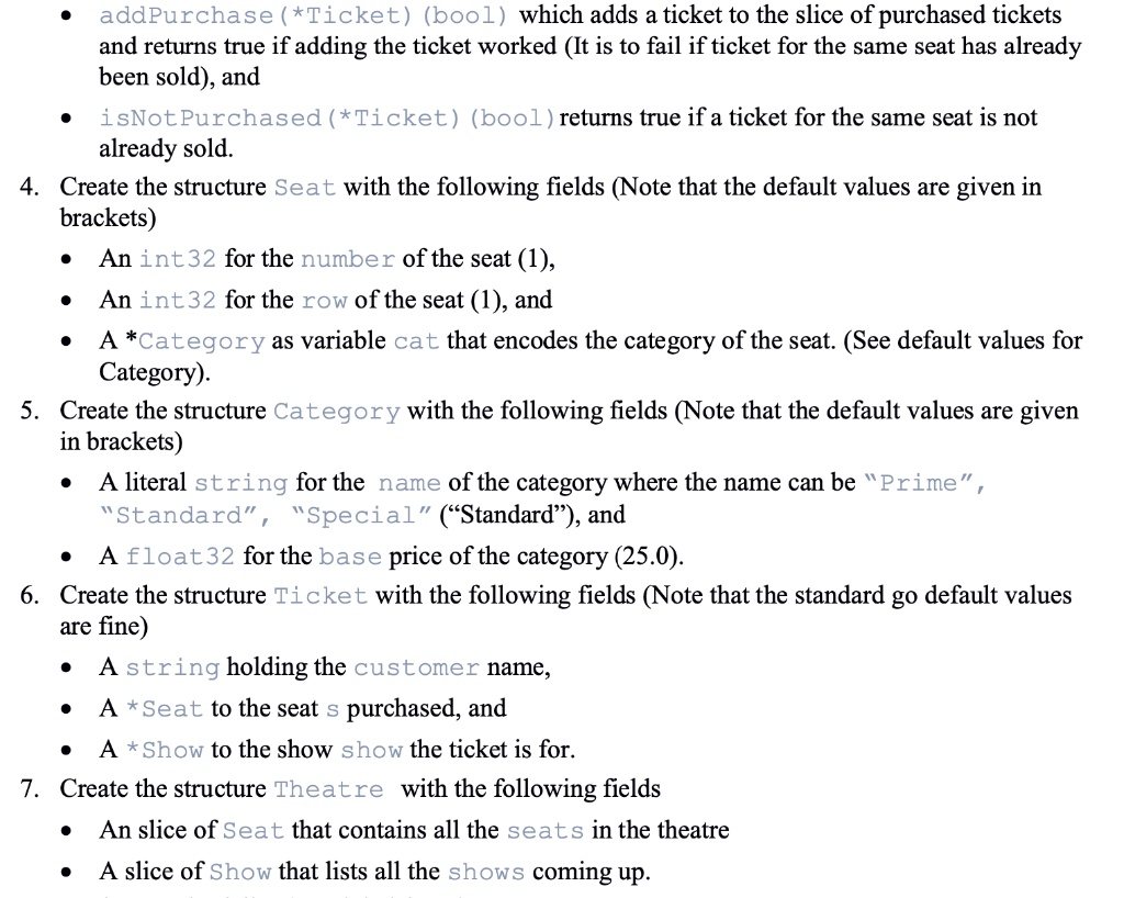 A simple program to manage ticket sales for a | Chegg.com