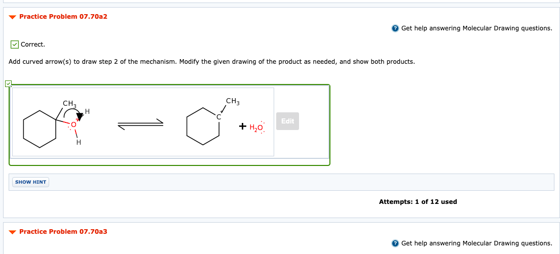 Solved Practice Problem 07.70a Draw the mechanism for the | Chegg.com