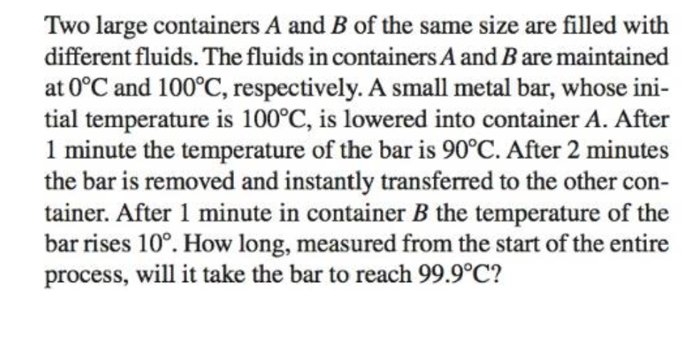 Solved Two large containers A and B of the same size are | Chegg.com